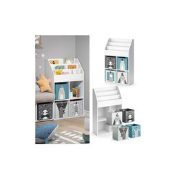 VICCO Kinderregal B&uuml;cherregal Aufbewahrungsregal Luigi Spielzeugablage Faltbox