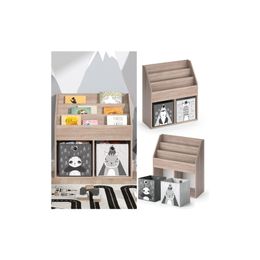 VICCO Kinderregal B&uuml;cherregal Aufbewahrungsregal Luigi Sonoma Ablage Faltbox