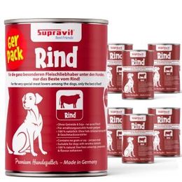 Supravit Hundenassfutter 6 x 820g Rind