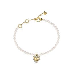 Guess Armband 'Beloved' Damen Gr&ouml;&szlig;e L gold / silber / perlwei&szlig;