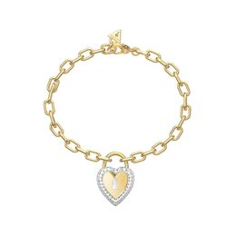 Guess Armband 'HEART LOCK' Damen Gr&ouml;&szlig;e L goldgelb