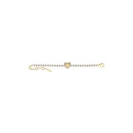 Guess Armband 'PAVE HEART' Damen Gr&ouml;&szlig;e L gold / transparent