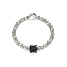 Guess Armband 'OCTAGON PAVE' Herren Gr&ouml;&szlig;e S schwarz / silber