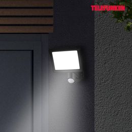 Telefunken LED-Au&szlig;enwandleuchte Lagos mit Sensor, schwarz