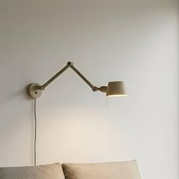 LUCANDE Wandleuchte Silka, 91 cm, beige, verstellbar, E27