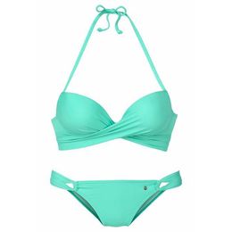 s.Oliver Set: Push-Up-Bikini 'Soft' blau Gr. 36 Cup A. Mit B&uuml;gel. Nachhaltig.