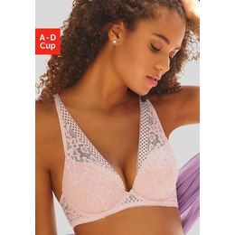 Vivance Push-up-BH beige Gr. 80C. Mit Integriertem Kissen und mit B&uuml;gel