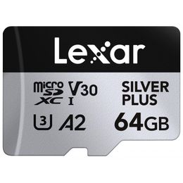 Lexar microSDXC Silver Plus UHS-I 64GB V30