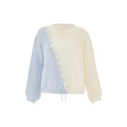 IMMY Pullover Damen Gr&ouml;&szlig;e M hellblau / wollwei&szlig;