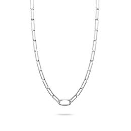 Charm-Kette Thomas Sabo "Charm Club Connect: Paperclip mit einem Connect Link" Gr. 50, silber (silberfarben), Halsketten, Damen, 50, Silber 925 (recycelt), B: 16,5mm, B:16,5mm