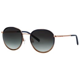 Marc O'Polo Sonnenbrille MARC O'POLO, Damen, rosa (blau verlauf, ros&eacute;gold), leicht transparent, matt, metallic, Sonnenbrillen Sonnenbrille, Form Panto, hochwertigen Verlaufsgl&auml;sern, Polyamid UV 400