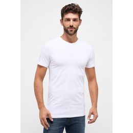 V-Shirt Eterna, Herren, Gr. S, wei&szlig;, 92% Baumwolle, 8% Elasthan, normal, Shirts
