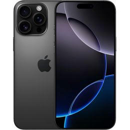 Apple Smartphone "iPhone 16 Pro Max", Energieeffizienz: B (A-G), schwarz (titan schwarz), 256 GB, Mobiltelefone, Topseller