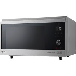 LG Mikrowelle "MJ 3965 ACS", schwarz (edelstahlfarben, schwarz), B:54,4cm H:32,7cm T:52,2cm, Mikrowellen, 1100 Watt, Hybrid-Hei&szlig;luftofen 4-in-1, Mikrowelle