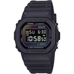 Chronograph Casio G-SHOCK, schwarz (lila, schwarz, bunt), Armbanduhren, Kinder, Chronograph, Quarzuhr,Armbanduhr,Herrenuhr,digital, bis 20bar wasserd. Resinarmband