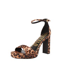 Buffalo Sandale 'JUNE NEAT' Damen Gr&ouml;&szlig;e 40 braun / brokat / schwarz