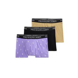 Polo Ralph Lauren Boxershorts 'CLASSIC' Herren Gr&ouml;&szlig;e L senf / lavendel / schwarz / wei&szlig;