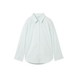 Tom Tailor Denim Bluse Damen Gr&ouml;&szlig;e L mint / wei&szlig;