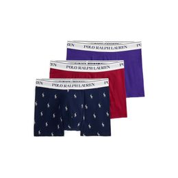 Polo Ralph Lauren Boxershorts 'CLASSIC' Herren Gr&ouml;&szlig;e M navy / lila / rot / wei&szlig;