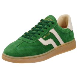 Gant Damen Sneaker "Cuzmo", Gr. 46dunkelgr&uuml;n, Leder, Veloursleder, colorblocking, Schuhe, Retro Sneaker, Schn&uuml;rschuh mit Lederinnenausstattung