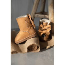ISLAND BOOT Winterboots "Bowine" in Hellbraun - 75% | Gr&ouml;&szlig;e 23 | Kinderstiefel