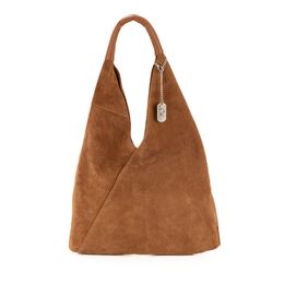 Anna Morellini Leder-Shopper "Eleonora" in Camel - (B)40 x (H)31 x (T)2 cm - 73% | Damen-taschen