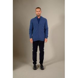 Perfect Cashmere Kaschmir-Cardigan in Blau - 60% | Gr&ouml;&szlig;e M | Herren-pullover-cardigans