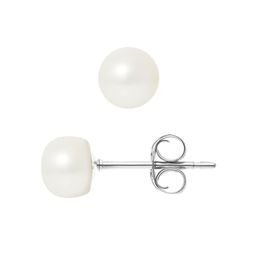 Pearline Perlen-Ohrstecker in Wei&szlig; - 83% | Schmuck
