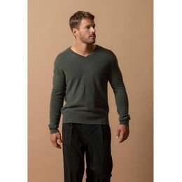 Perfect Cashmere Kaschmir-Pullover "Alexander" in Dunkelgr&uuml;n - 63% | Gr&ouml;&szlig;e XL | Herren-plussize