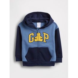 GAP Sweatjacke in Hellblau/ Dunkelblau - 60% | Gr&ouml;&szlig;e 80/86 | Baby-sweatshirts-jacken