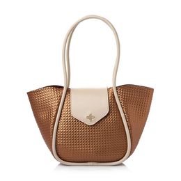Lucky Bees Schultertasche ''Greta'' in Hellbraun - (B)35 x (H)23 x (T)11 cm - 72% | Damen-taschen