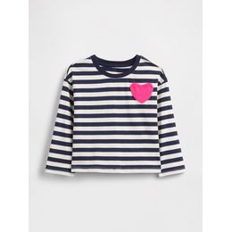GAP Longsleeve in Dunkelblau/ Creme - 43% | Gr&ouml;&szlig;e 98 | Baby-langarmshirts