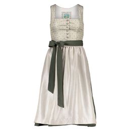 Turi Landhaus Dirndl in Oliv/ Beige - 47% | Gr&ouml;&szlig;e 38 | Damen-dirndl