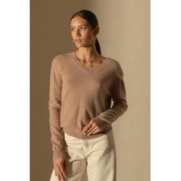 Perfect Cashmere Kaschmir-Pullover "Kalie" in Beige - 64% | Gr&ouml;&szlig;e M | Damen-pullover-cardigans