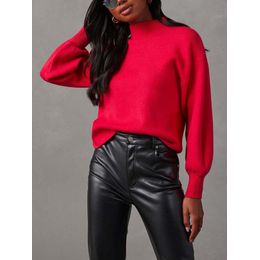 Milan Kiss Pullover in Rot - 55% | Gr&ouml;&szlig;e M | Damen-pullover-cardigans