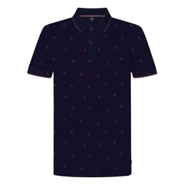 PETROL INDUSTRIES Poloshirt in Dunkelblau - 53% | Gr&ouml;&szlig;e M | Herren-plussize