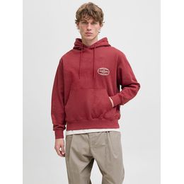 Jack & Jones Jack & Jones Hoodie in Rot - 46% | Gr&ouml;&szlig;e XL | Herren-sweatshirts-jacken