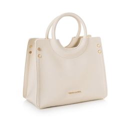 Vince Camuto Henkeltasche "Perugia" in Creme - (B)28 x (H)22 x (T)14 cm - 84% | Damen-taschen