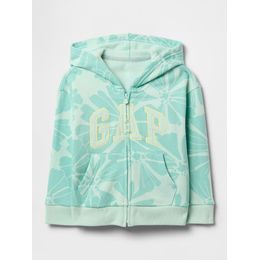 GAP Sweatjacke in Hellblau/ Gr&uuml;n - 78% | Gr&ouml;&szlig;e 74/80 | Baby-sweatshirts-jacken