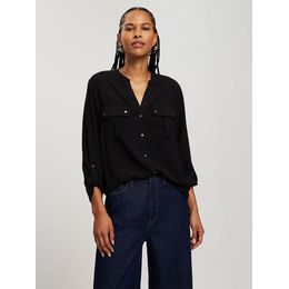Cross Jeans Bluse in Schwarz - 59% | Gr&ouml;&szlig;e M | Damen-blusen