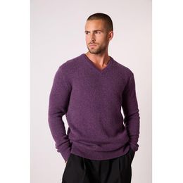 Perfect Cashmere Kaschmir-Pullover "Enzo" in Lila - 60% | Gr&ouml;&szlig;e L | Herren-plussize