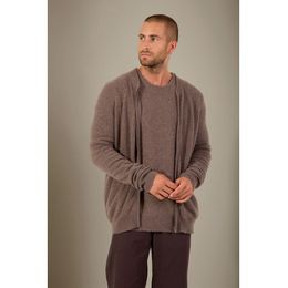 Perfect Cashmere Kaschmir-Cardigan "Polnoon" in Taupe - 63% | Gr&ouml;&szlig;e XL | Herren-pullover-cardigans