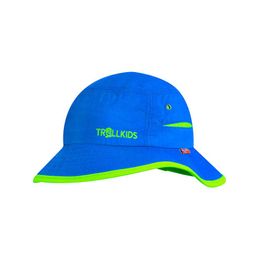 Trollkids Sonnenhut "Trollfjord" in Blau/ Hellgr&uuml;n - 31% | Gr&ouml;&szlig;e 48-52 cm | Baby-caps-huete