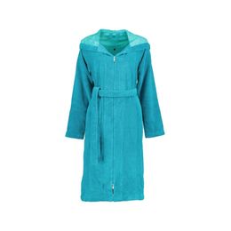 Vossen Vossen Badem&auml;ntel Damen Kurzmantel mit Kapuze Palermo lagoon - 020 in lagoon - 020 - 51% | Gr&ouml;&szlig;e 48/50 | Badtextilien