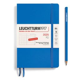 LEUCHTTURM1917 Monatsplaner & Notizbuch in Blau - B6+ - 47% | Buero-schulbedarf