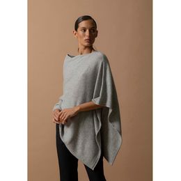 Perfect Cashmere Kaschmir-Poncho "Georgia" in Grau - 67% | Gr&ouml;&szlig;e L | Damenjacken
