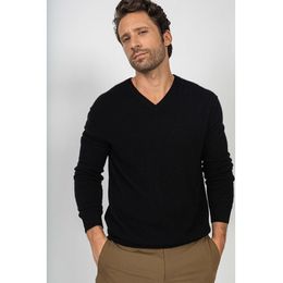 Perfect Cashmere Kaschmir-Pullover "Lorenzo" in Schwarz - 61% | Gr&ouml;&szlig;e M | Herren-plussize