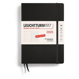 LEUCHTTURM1917 Wochenkalender & Notizbuch in Schwarz - A5 - 61% | Buero-schulbedarf