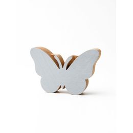 Samimi Blockdruck-Stempel ''Butterfly'' in Natur/ Wei&szlig; - (L)8 x (B)6 cm - 35% | Kreativbedarf-diy