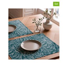 Mint Rugs 2er-Set: Tischsets "Yeray" in T&uuml;rkis - (L)50 x (B)40 cm - 52% | Gr&ouml;&szlig;e 50x40 cm |